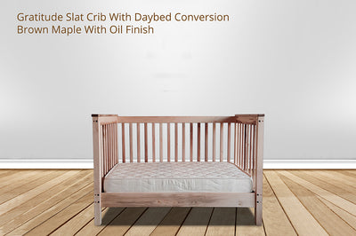 Gratitude Slat Baby Crib - Non-toxic & Eco-friendly | Green Cradle
