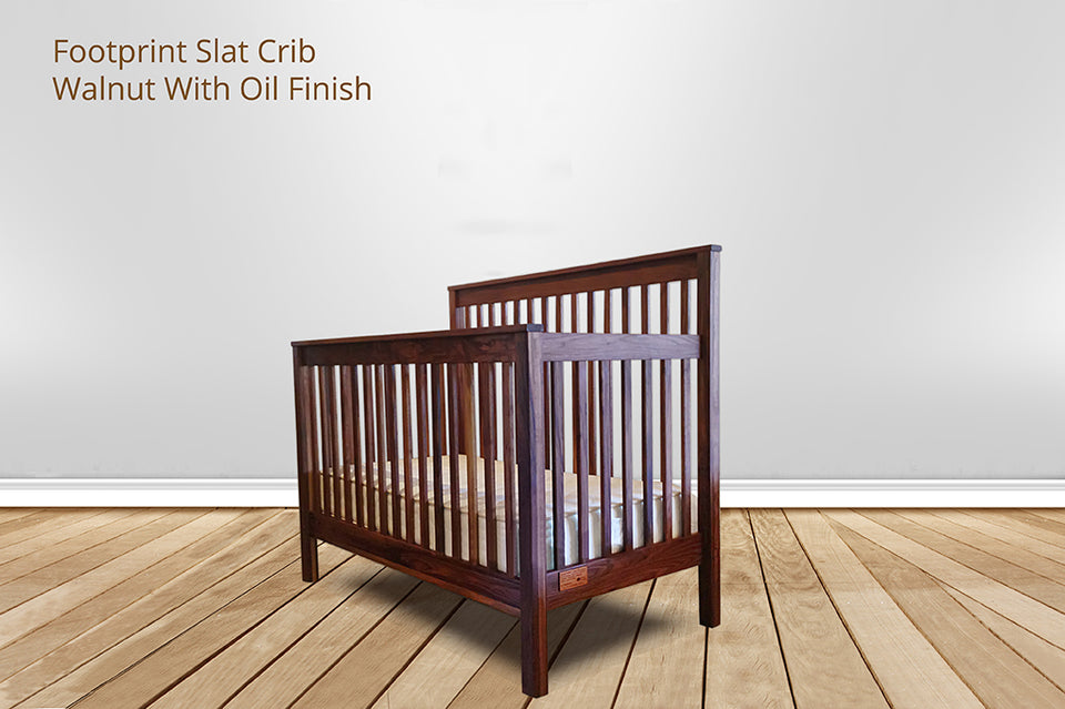 Best Rated Cribs - Footprint Slat Crib 100% Solid Wood | Green Cradle