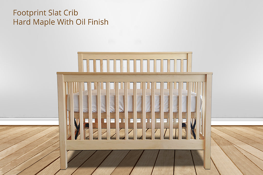 Best Rated Cribs - Footprint Slat Crib 100% Solid Wood | Green Cradle